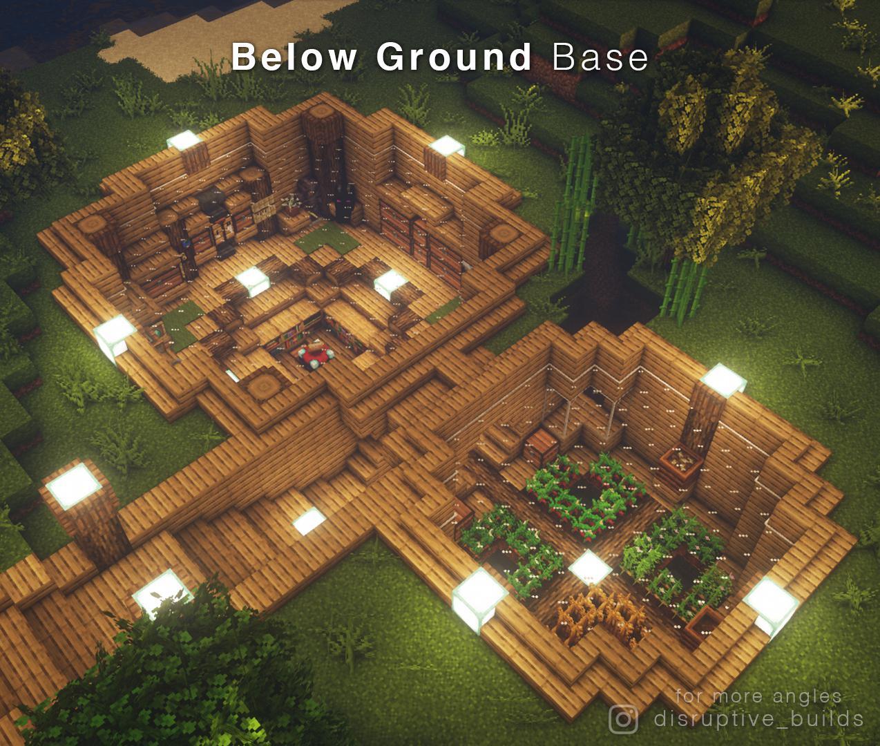 I made a Below Ground Survival Base! | Scrolller