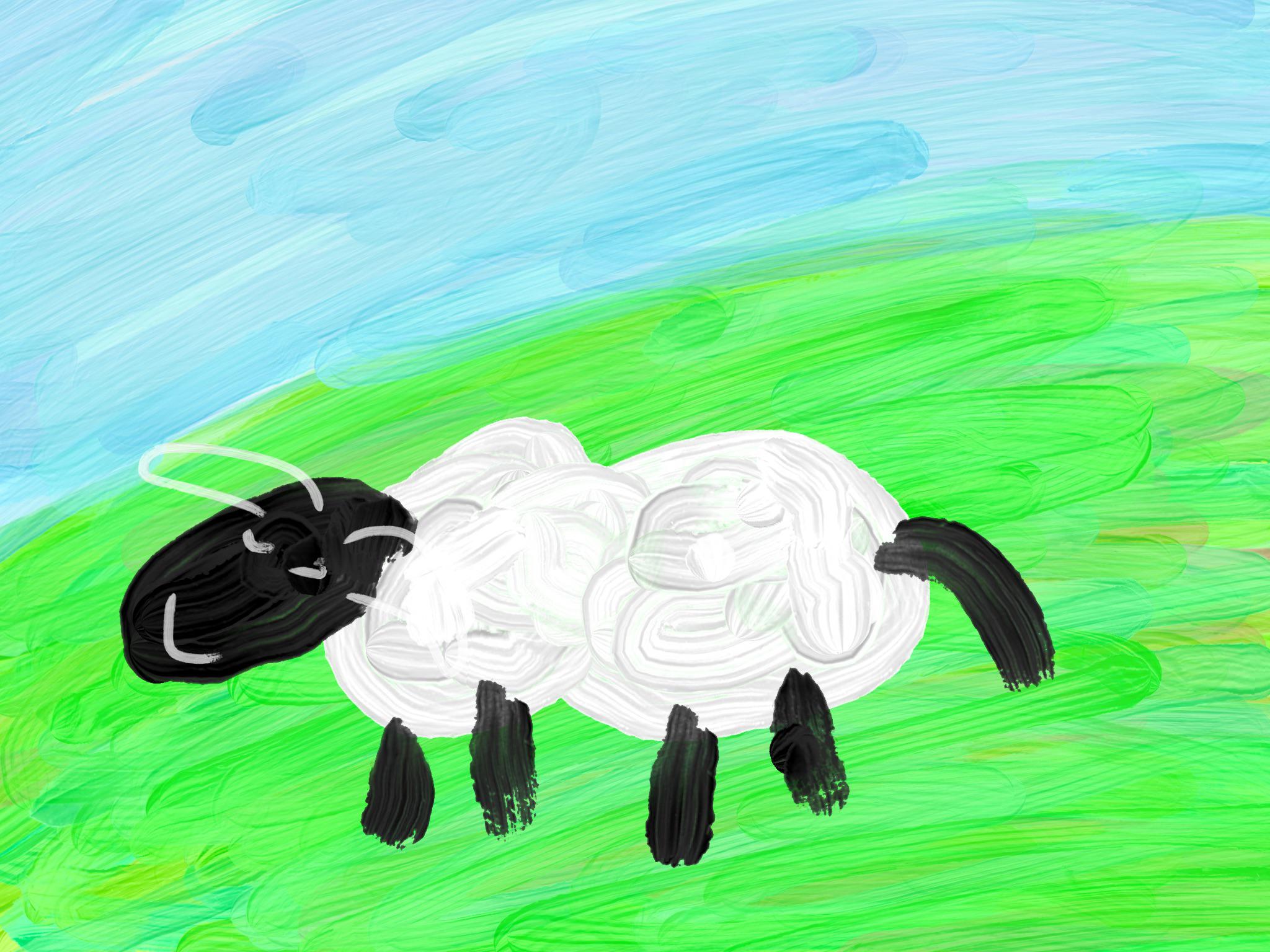 I made a cute sheep drawing | Scrolller
