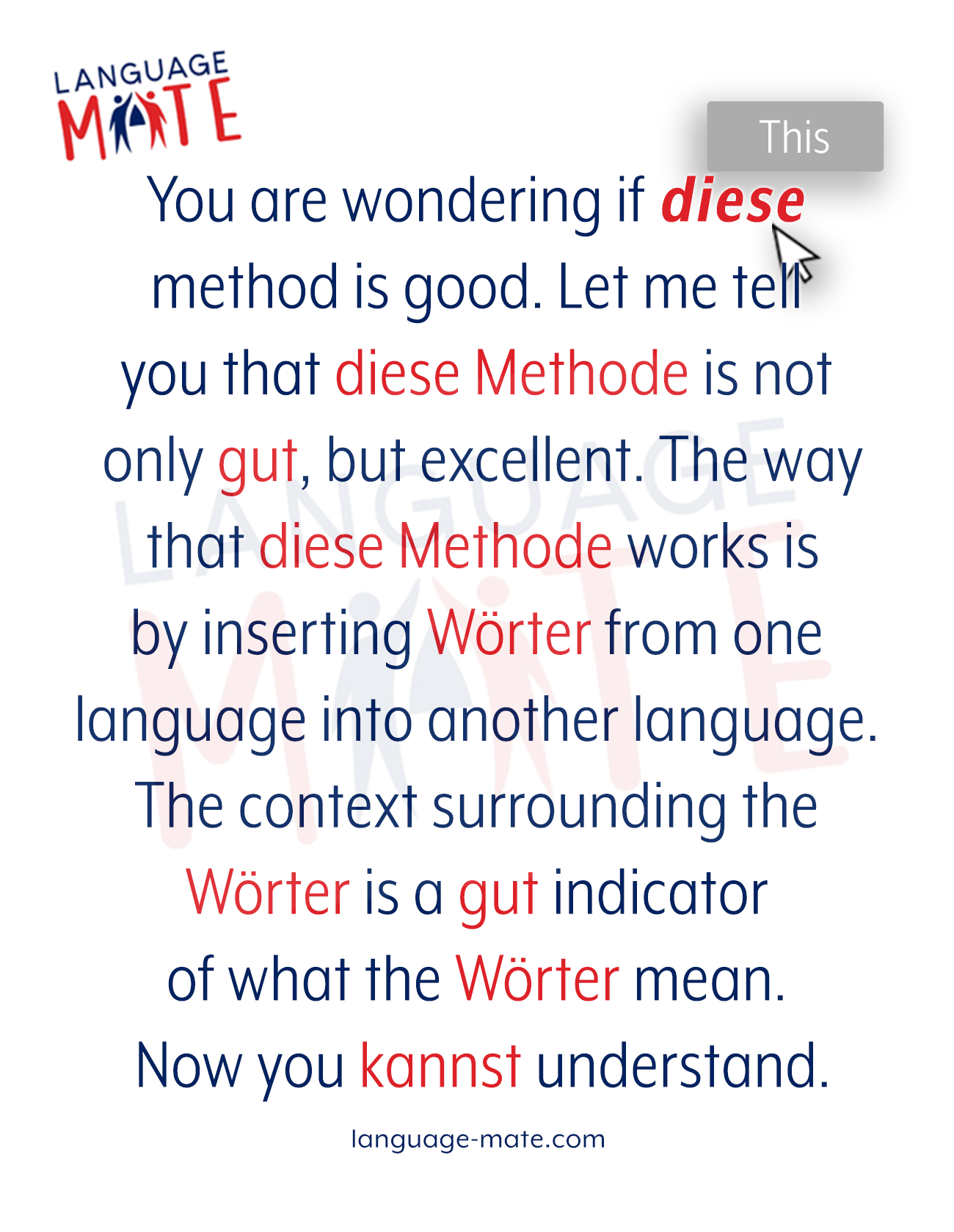 I made a free website where you can learn vocabulary in your target language by reading in your ...