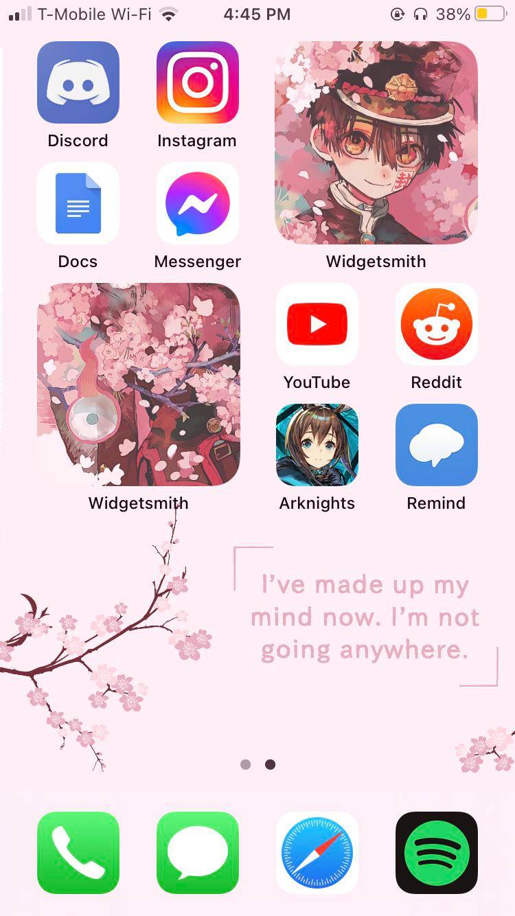 I made a hanako themed homescreen! | Scrolller