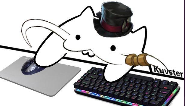 I made a Kench Version of the Bongo Cat Cam, so that he can smack my keyboard | Scrolller
