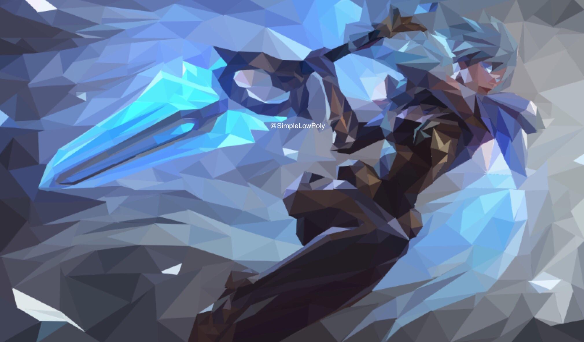 I Made A Low Poly Dawn Bringer Riven...4.5Hours | Scrolller