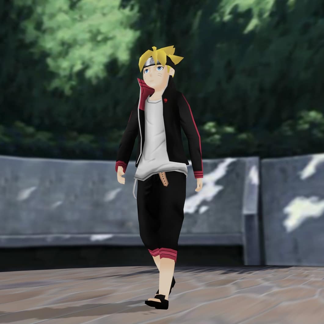 I made a lowpoly 3D model of Boruto | Scrolller