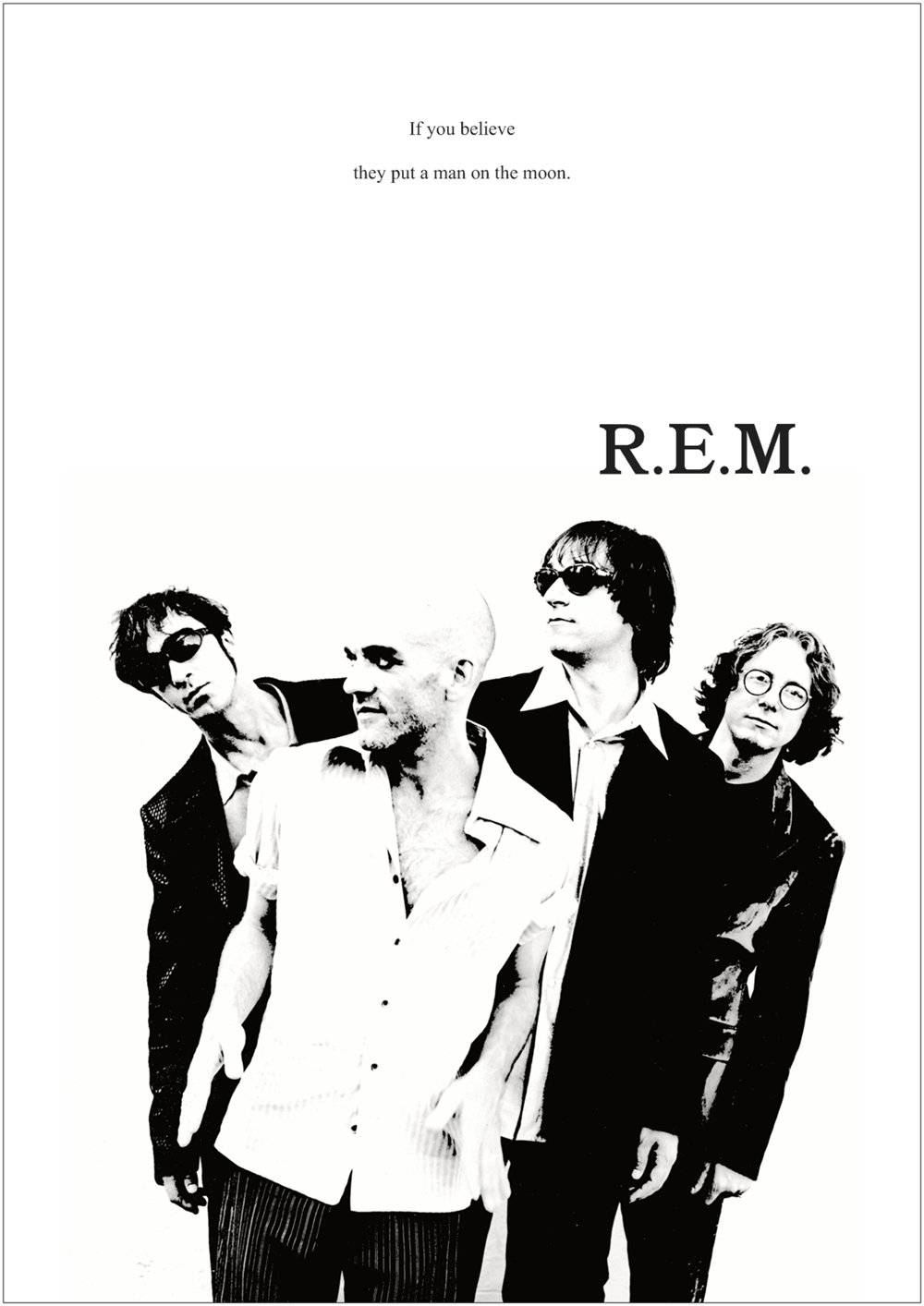 I made a minimalist R.E.M. poster. | Scrolller