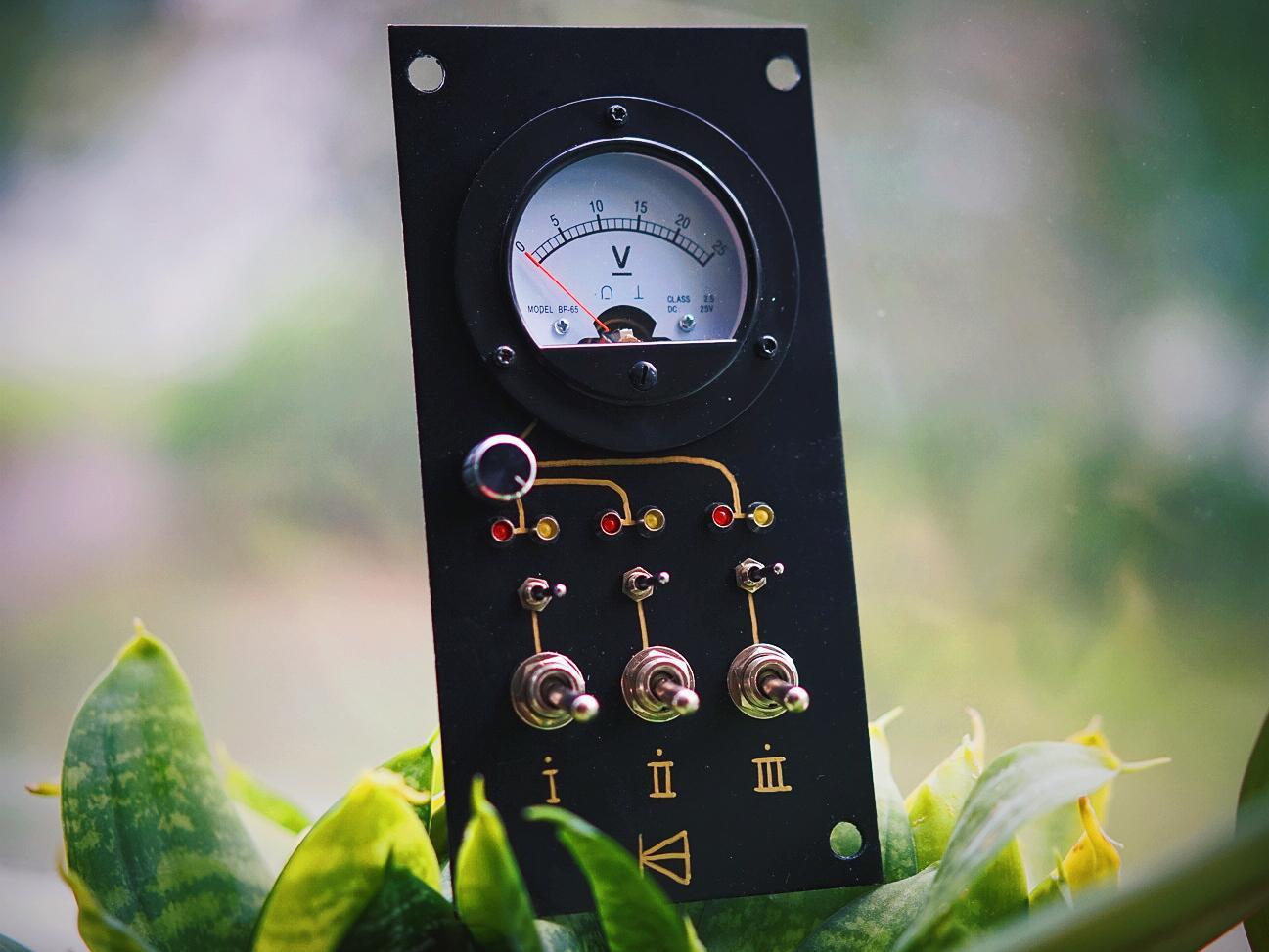 I made a Power Supply control and monitoring module for my modular synth! | Scrolller