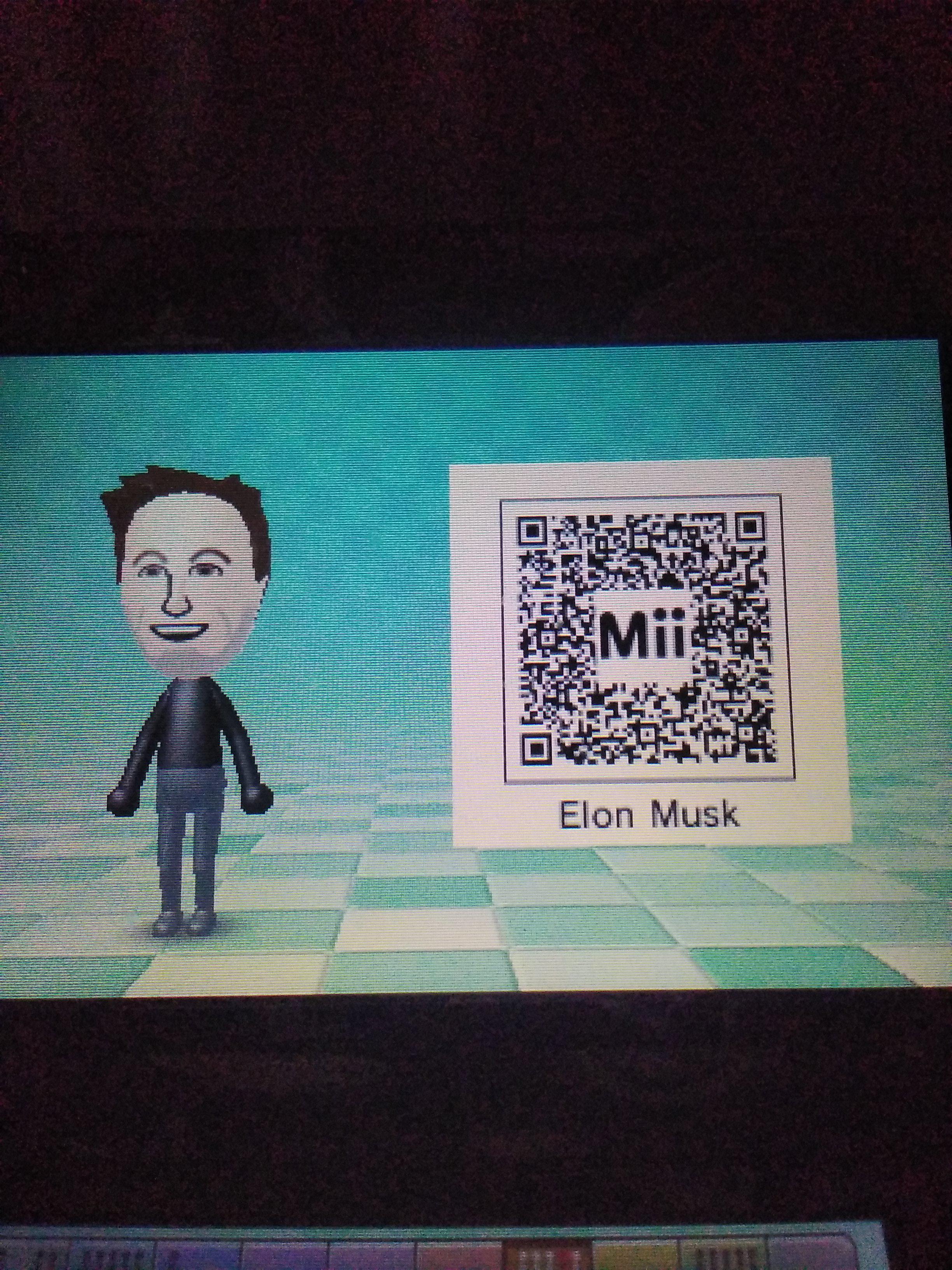 I made an Elon Musk mii! | Scrolller