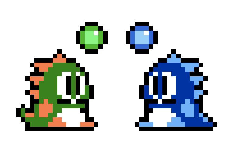 I made Bubble Bobble pixel art with CSS today! | Scrolller