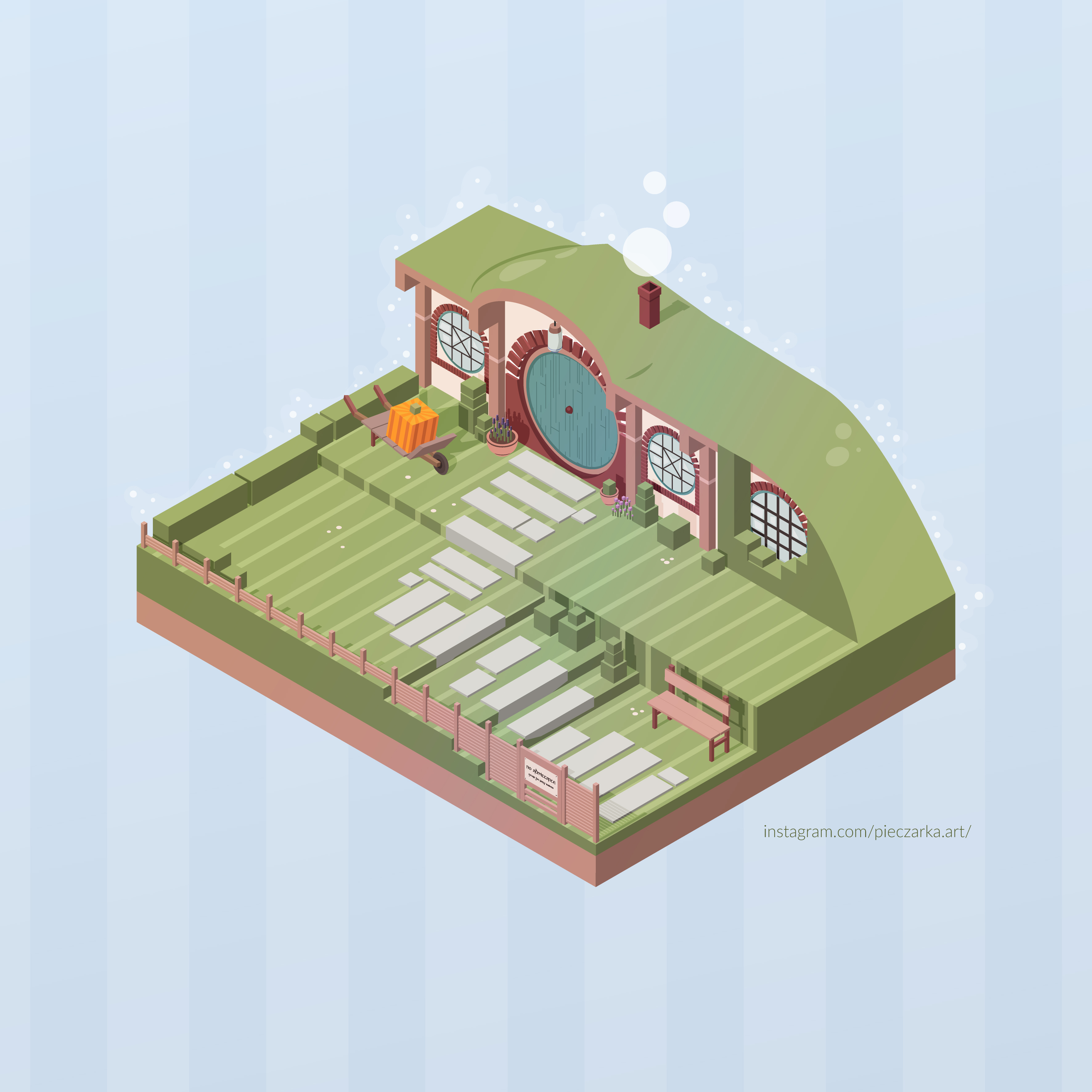 I made Isometric Bilbo Baggins' house. | Scrolller