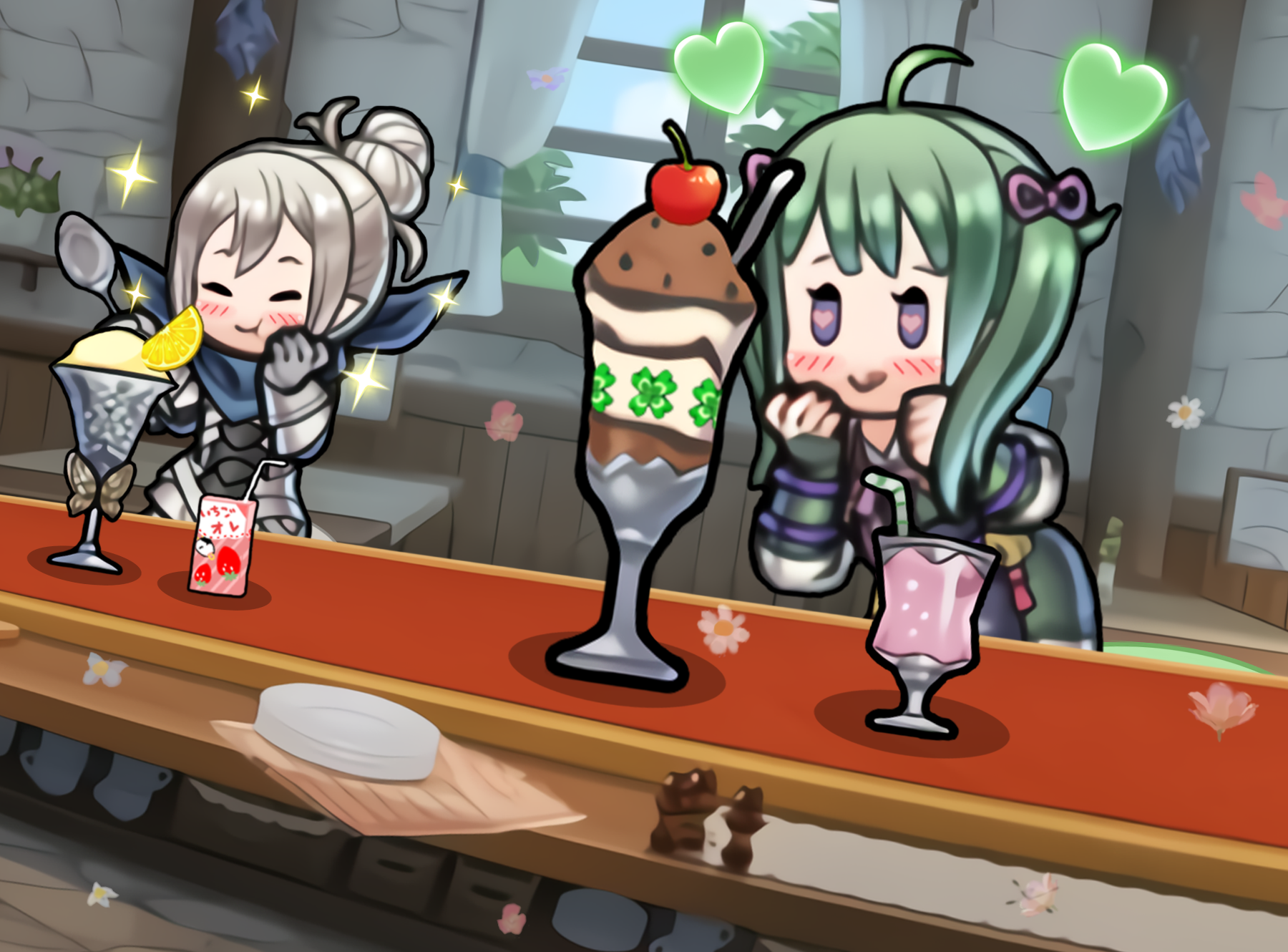 I made Kana and Midori eating ice cream!! | Scrolller