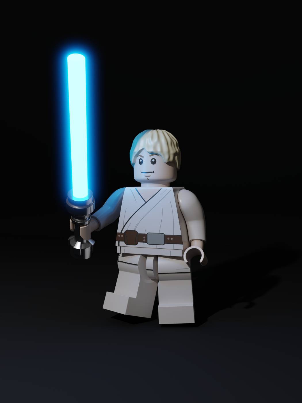 I made Lego Luke Skywalker with Blender3D | Scrolller