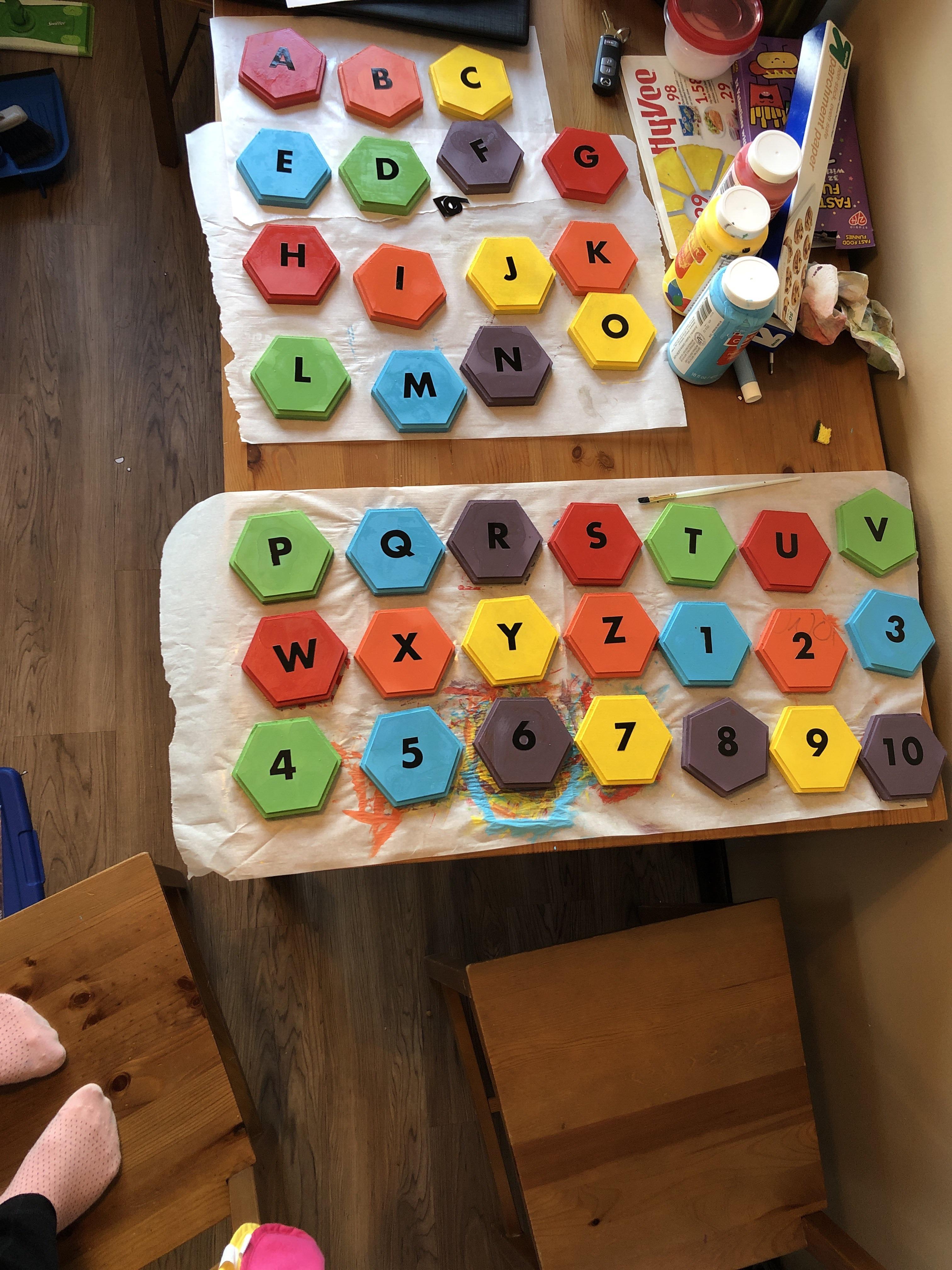 I made letter/number blocks! Very proud of myself righ my now! | Scrolller