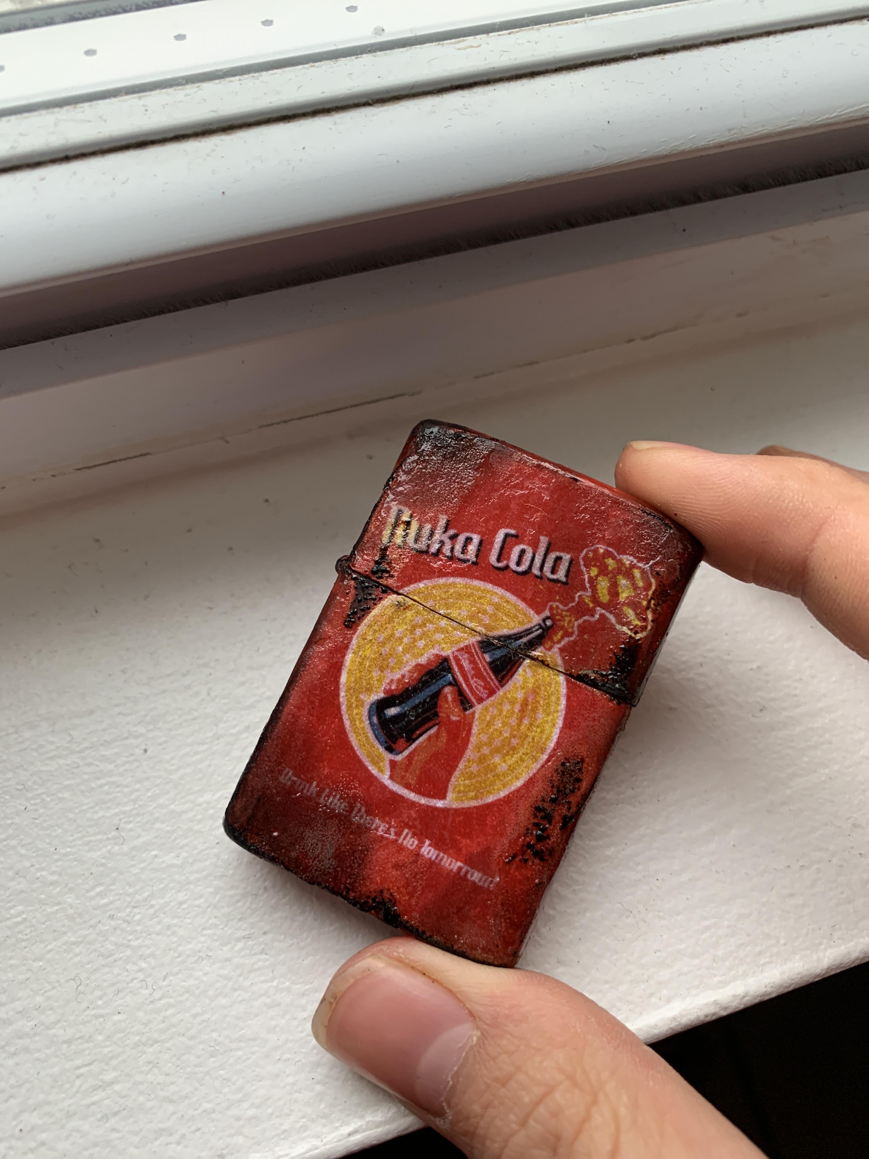 I made my own Nuka Cola zippo (fallout 4) | Scrolller