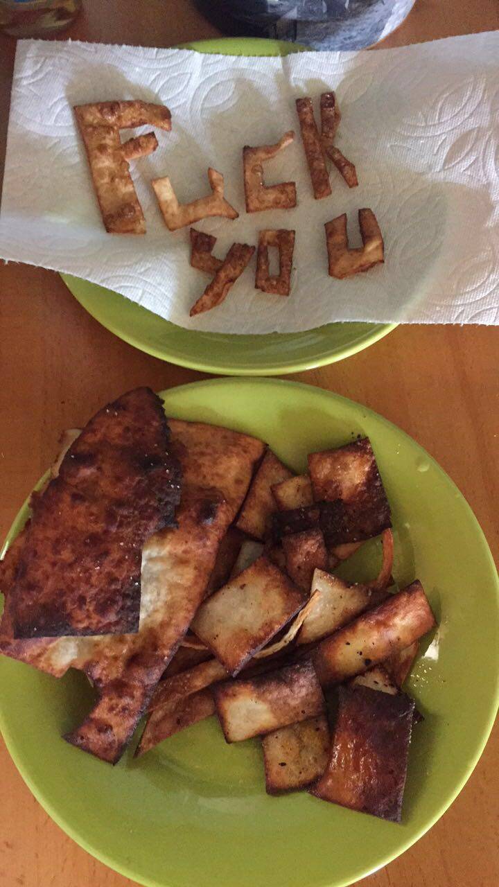 I made some shitty homemade tortilla chips with all you in mind | Scrolller