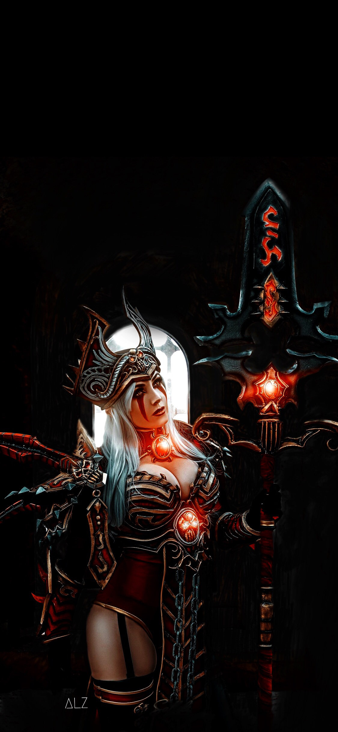 I made this OLED friendly wallpaper for your enjoyment. | Scrolller