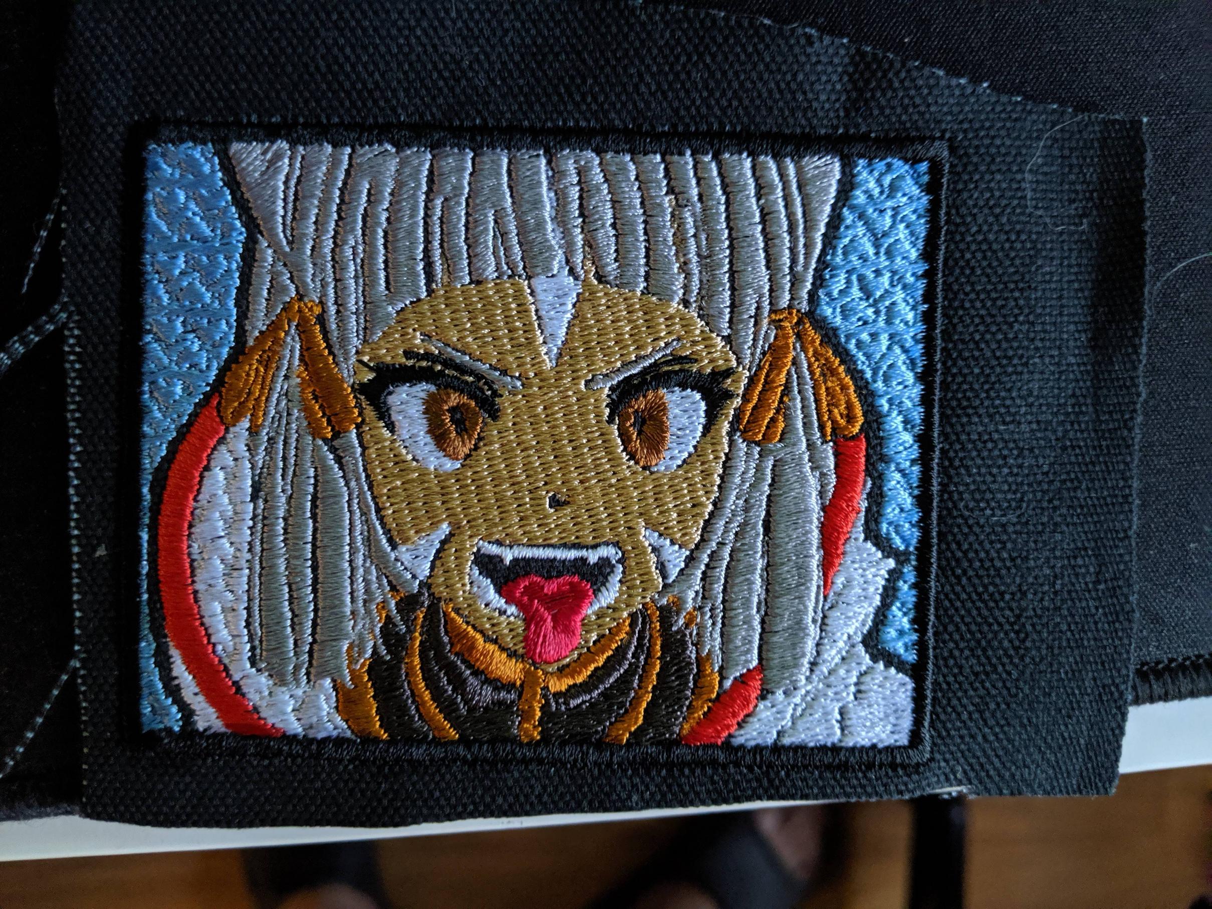 I made this patch of Nia making the ahegao face (sewdinthestone) | Scrolller