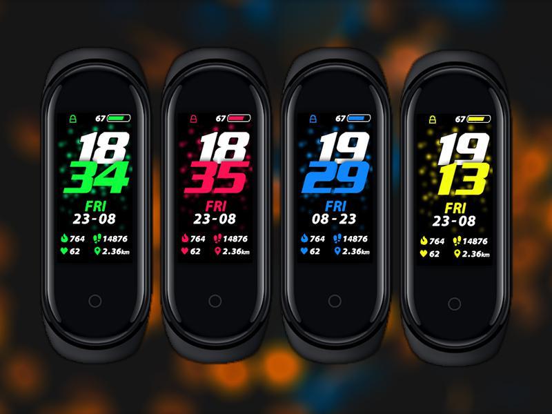 I made this watchface for MB4. Available in these 4 colors. | Scrolller