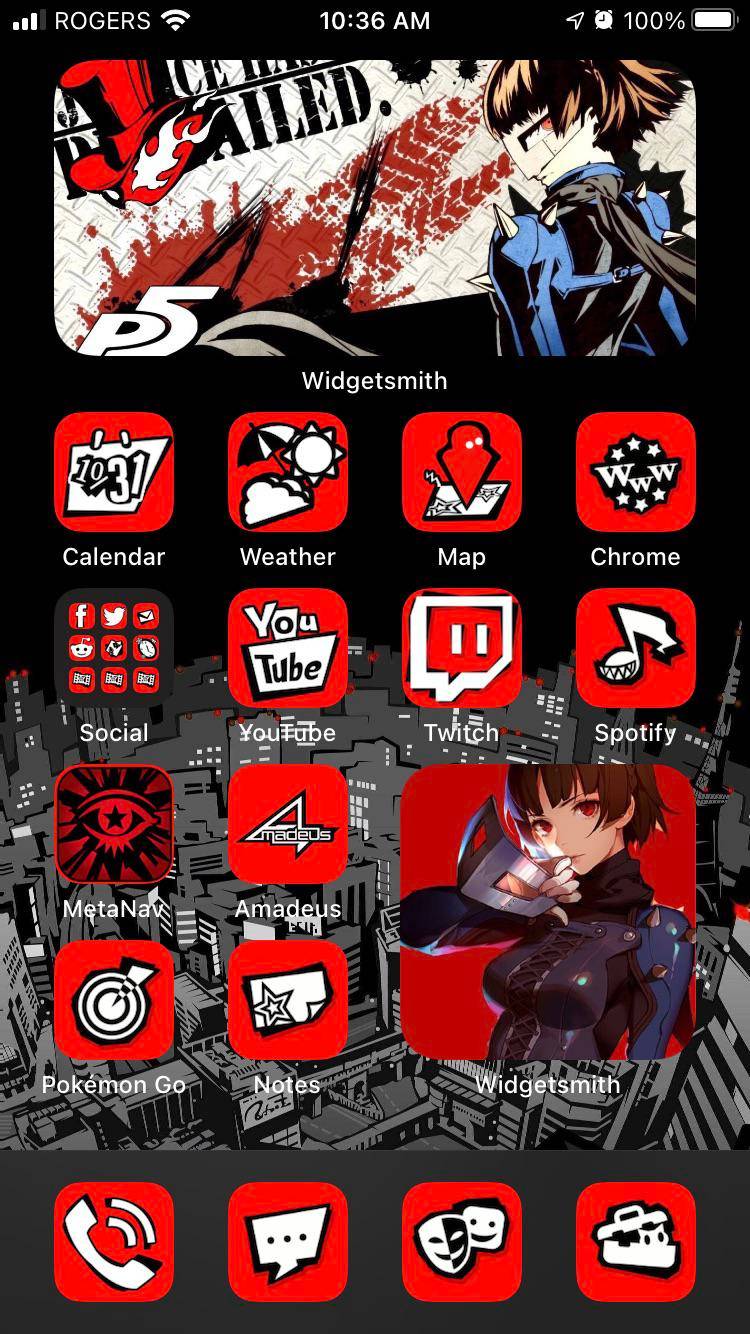 I Persona-fied my Home Screen | Scrolller