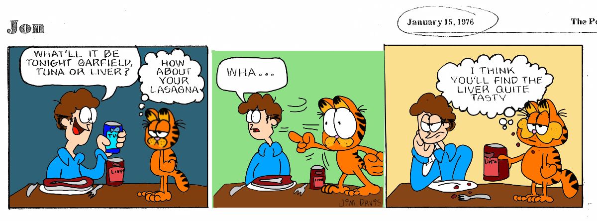 I remade the old Jon comic with modern Garfield | Scrolller