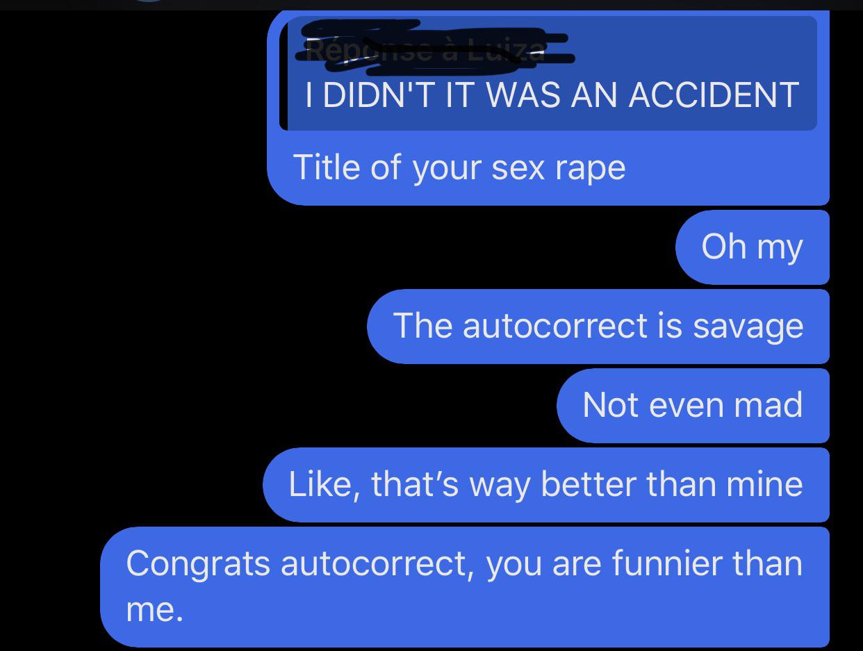 I think autocorrect are understanding humor now | Scrolller
