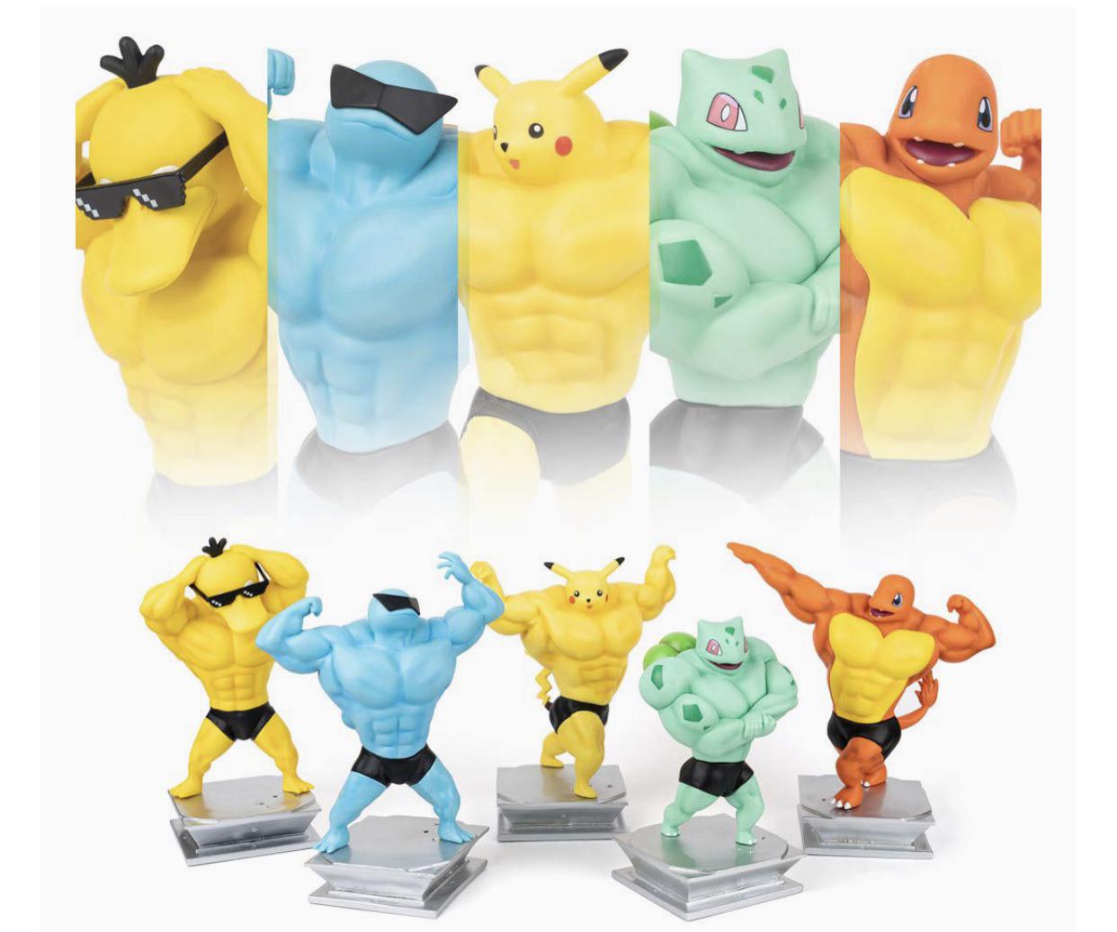 I think these statues of buff Pokémon qualifies | Scrolller
