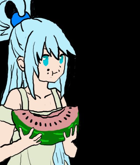 I Tried Coloring A Picture Of Aqua From The Manga Scrolller