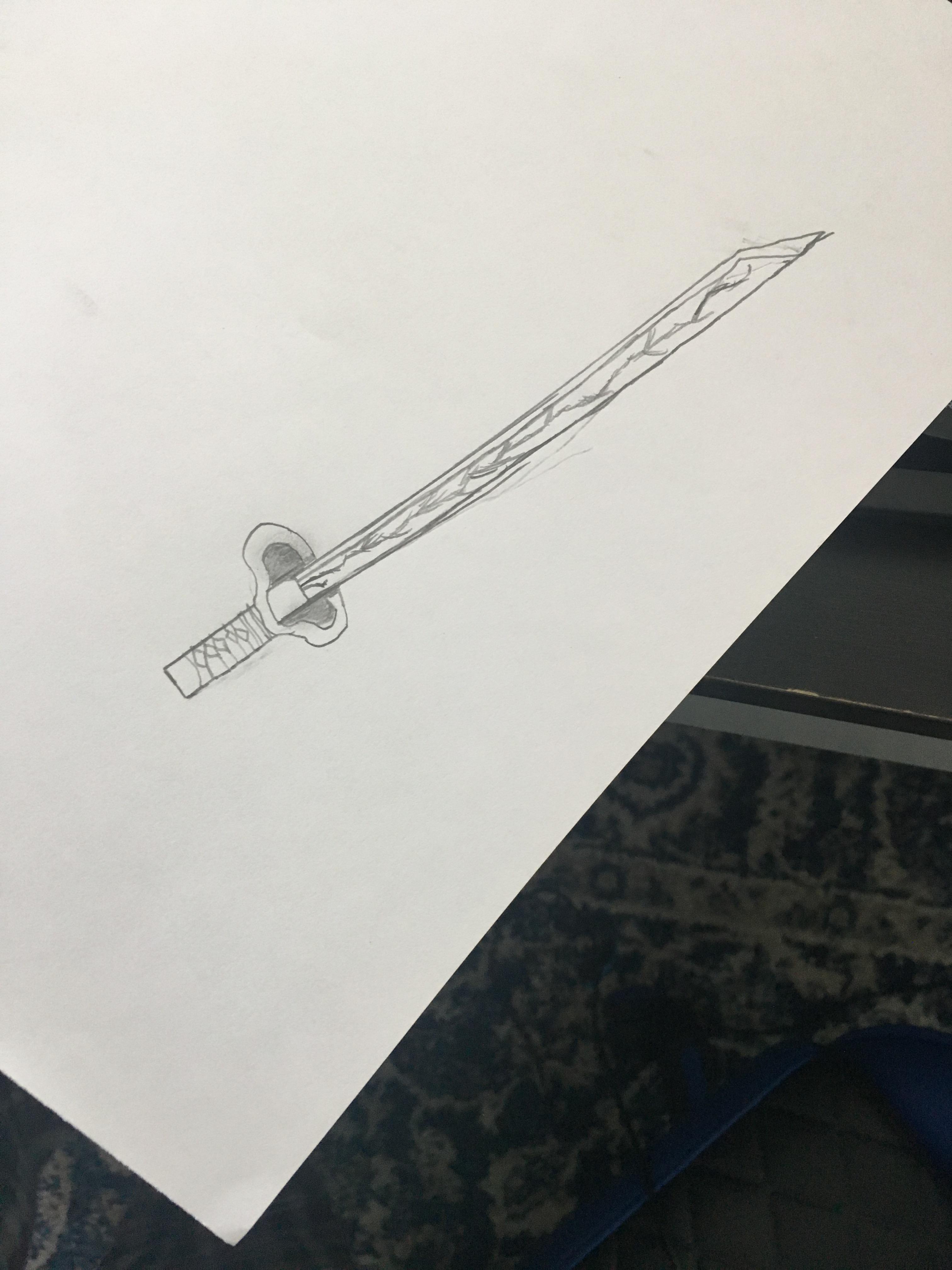 I tried to draw Zenitsu’s sword | Scrolller
