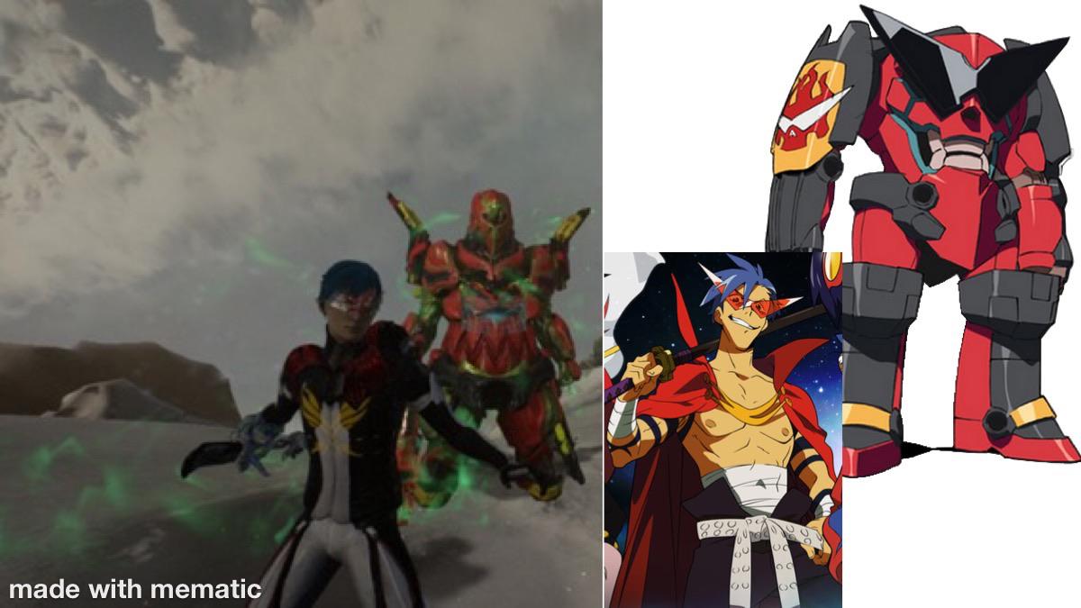 I tried to make kamina and guren in Warframe | Scrolller