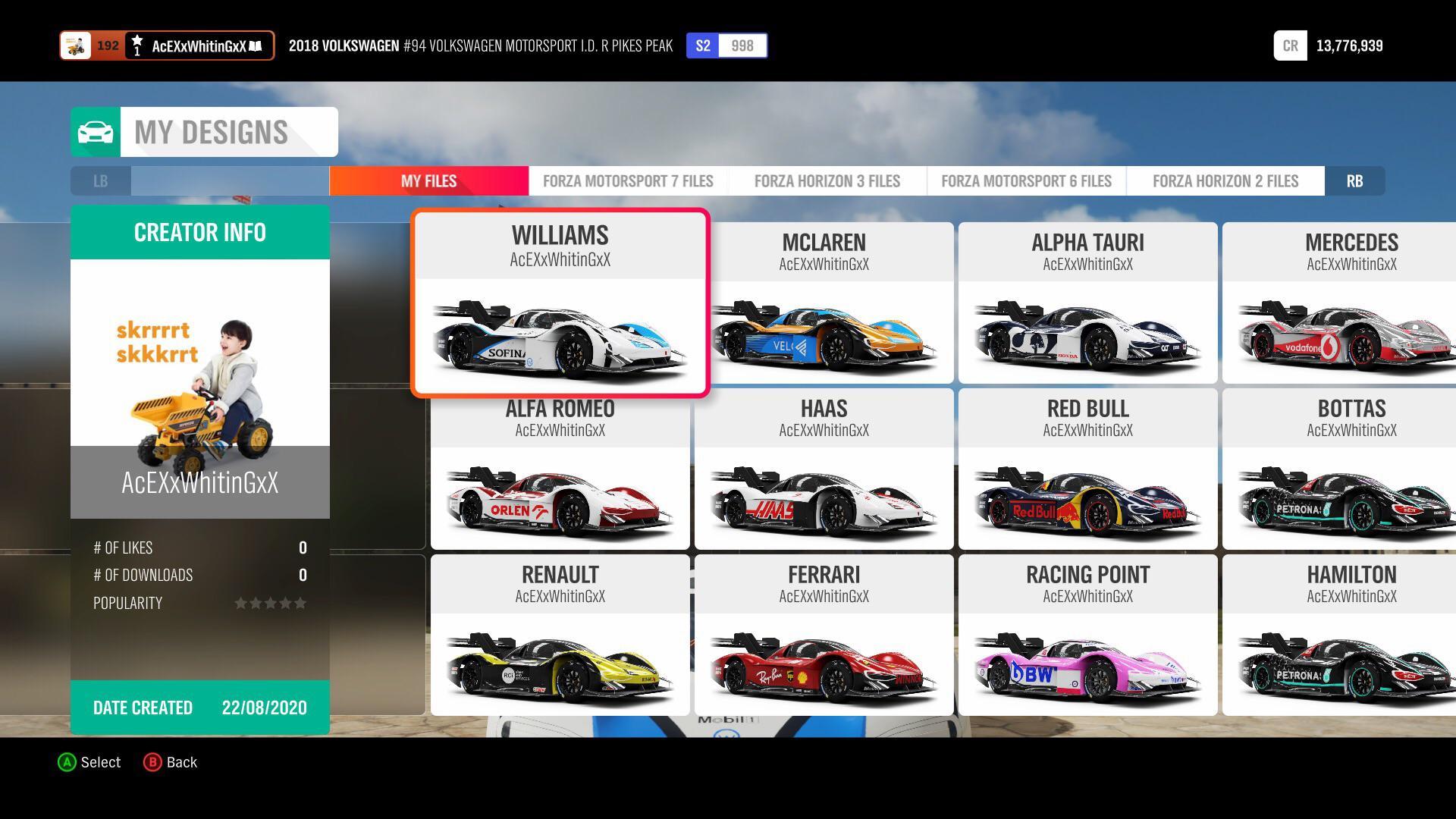 I’ve completed liveries of the entire Formula One paddock for the #94 VW IDR | Scrolller