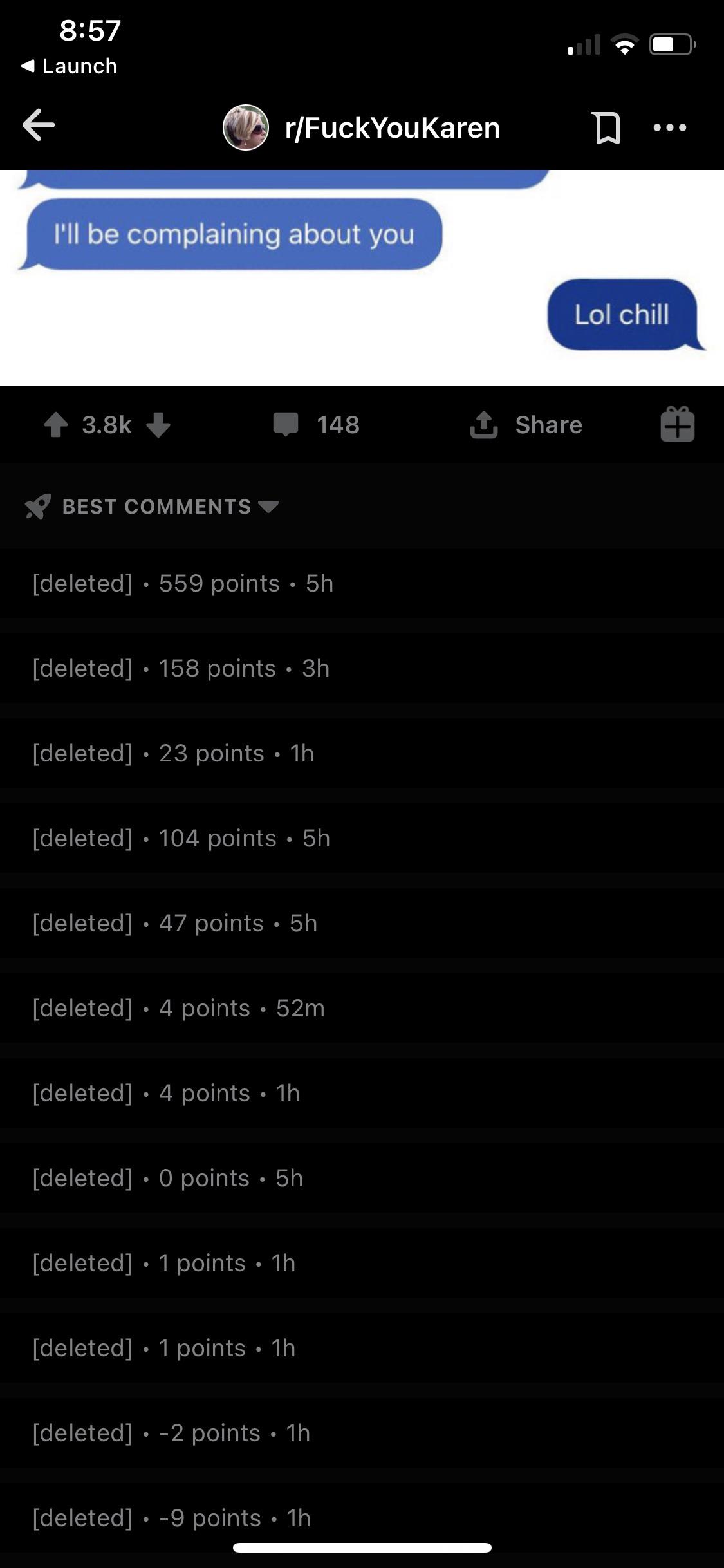 I’ve never seen an entire comment section deleted | Scrolller