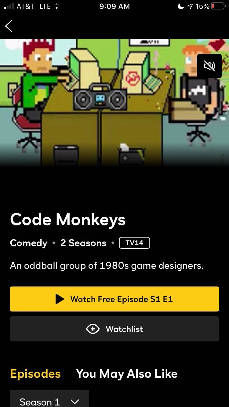 I was not expecting Code Monkeys to pop up. Especially not for free. I’m hoping a lot of G4 ...