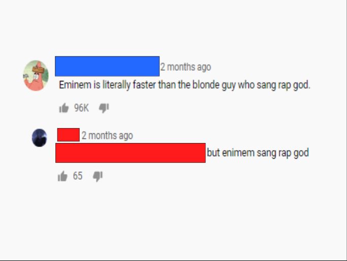 I wonder who sang Rap God. | Scrolller