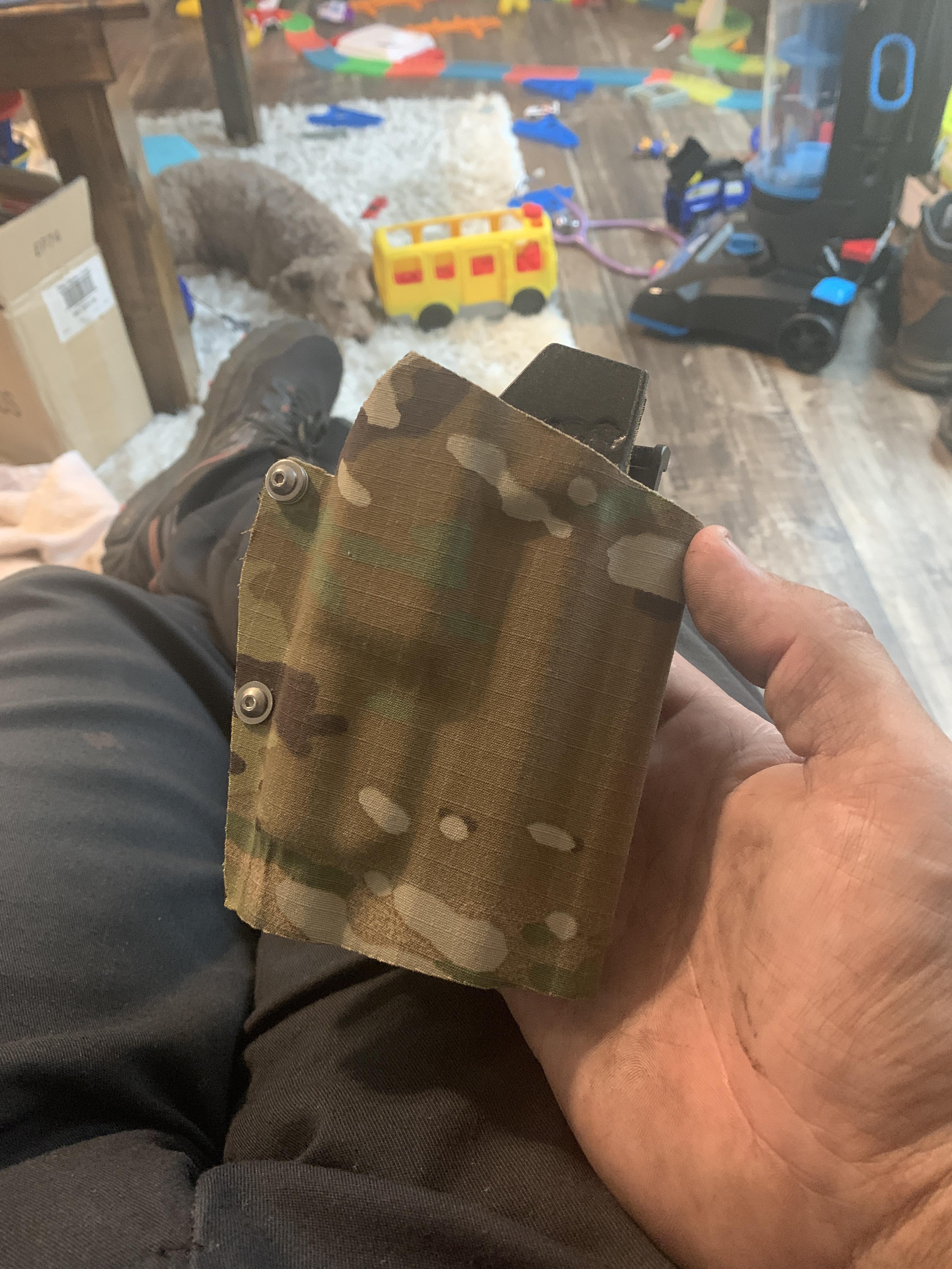I wrapped my holster because I couldn’t stand the black holster with everything else multicam ...