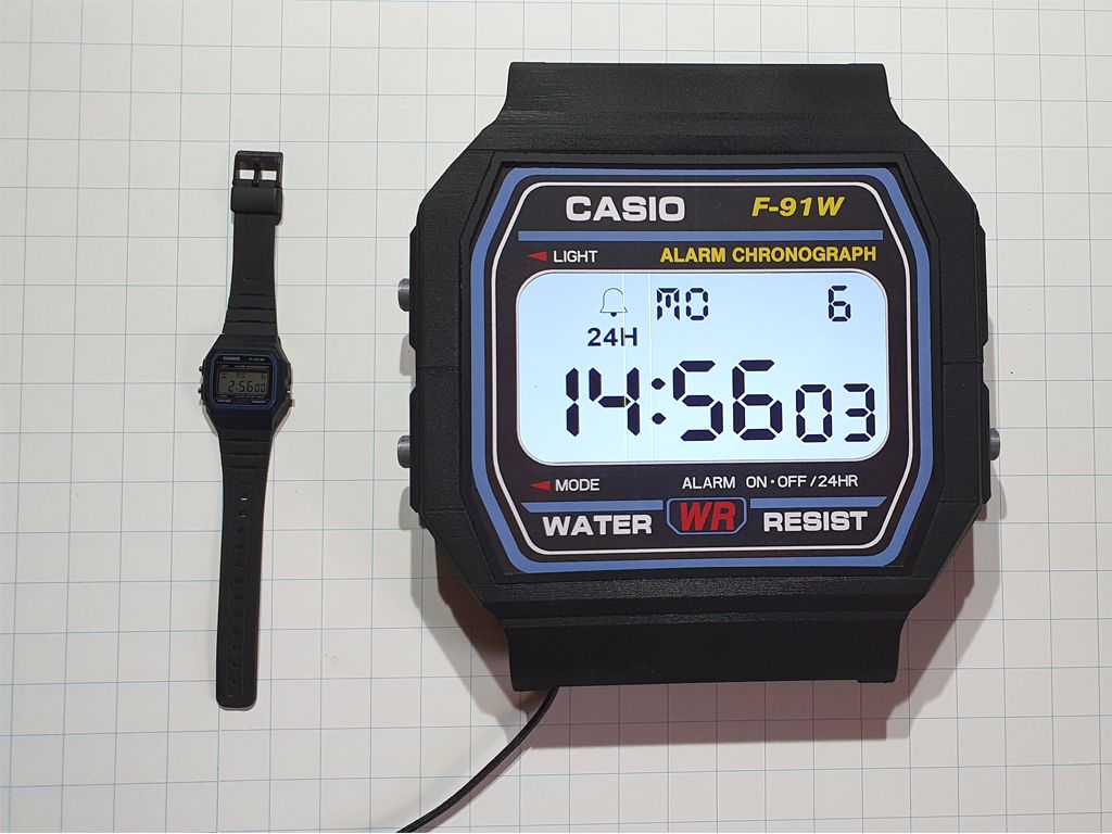 Iconic CASIO Watch Wall Clock | Scrolller