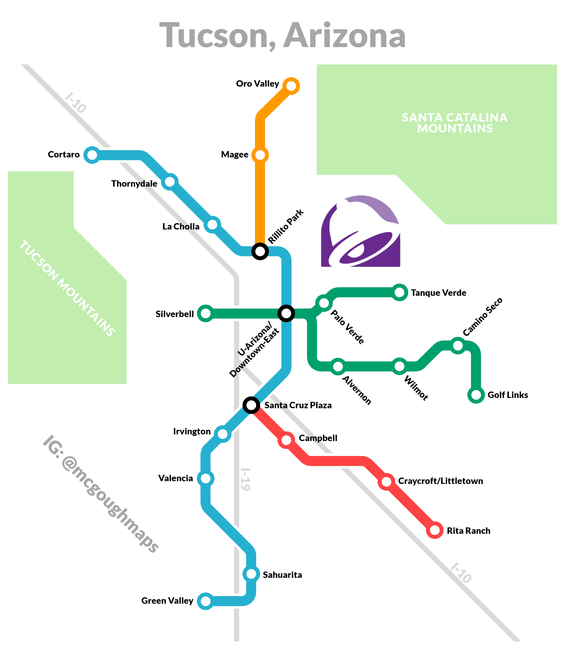 If Taco Bell connected their locations with a rail system | Scrolller