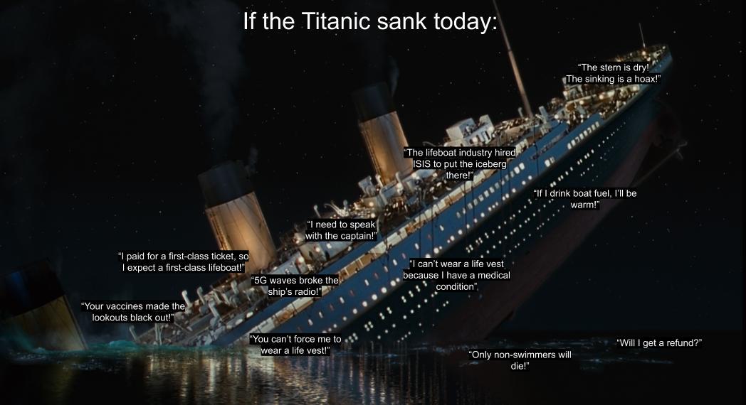 If the Titanic sank today | Scrolller