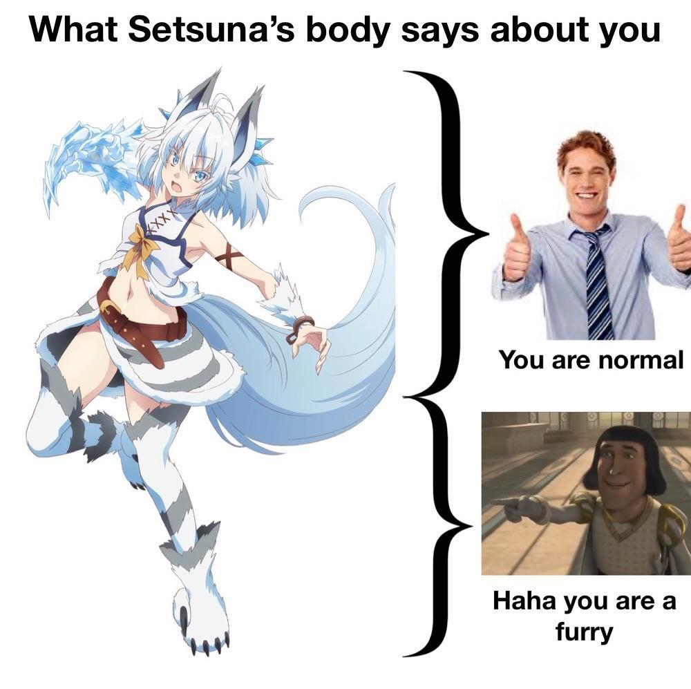 If you are attracted to Setsuna’s wolf legs, you are a furry | Scrolller