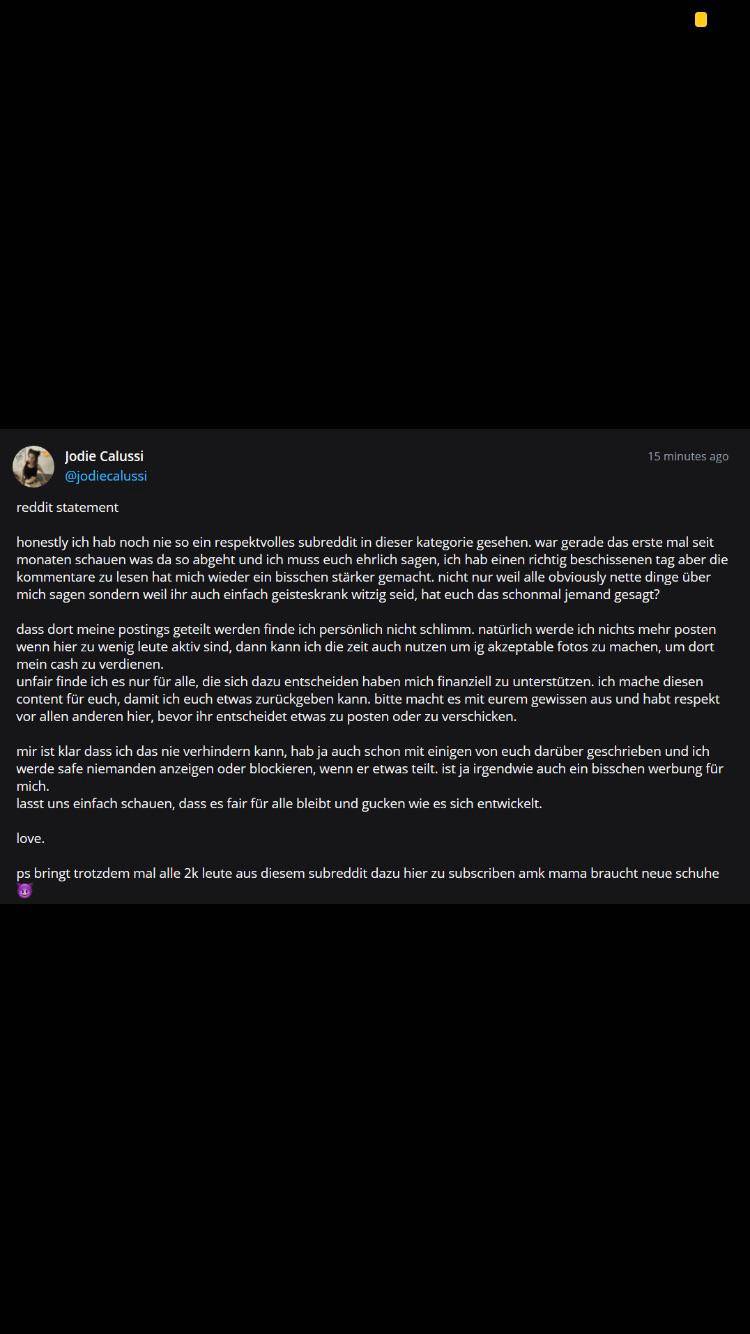 Ihr Statement zum Teilen der Bilder von OnlyFans | Scrolller