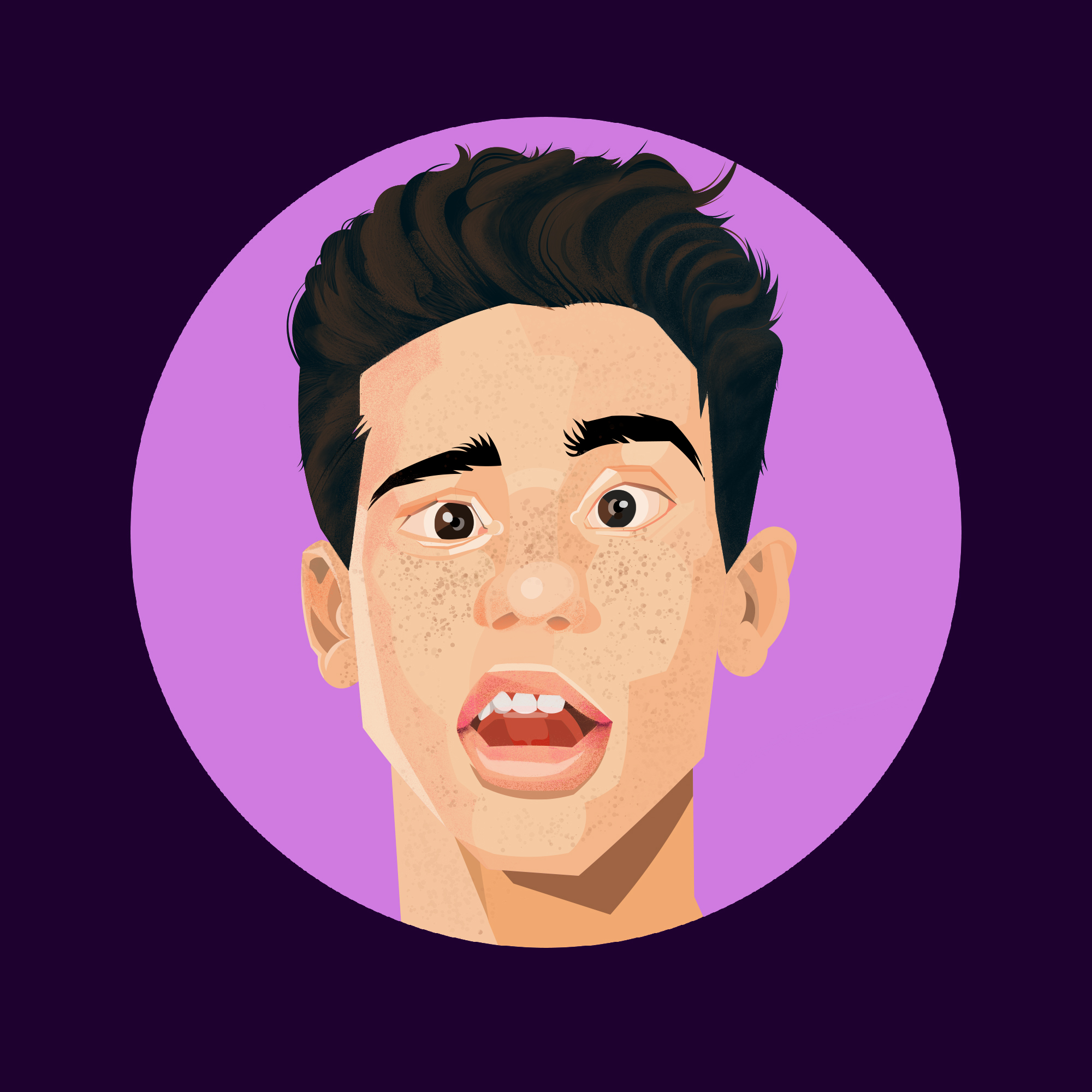 Illustration, expression study, final touches in photoshop. | Scrolller