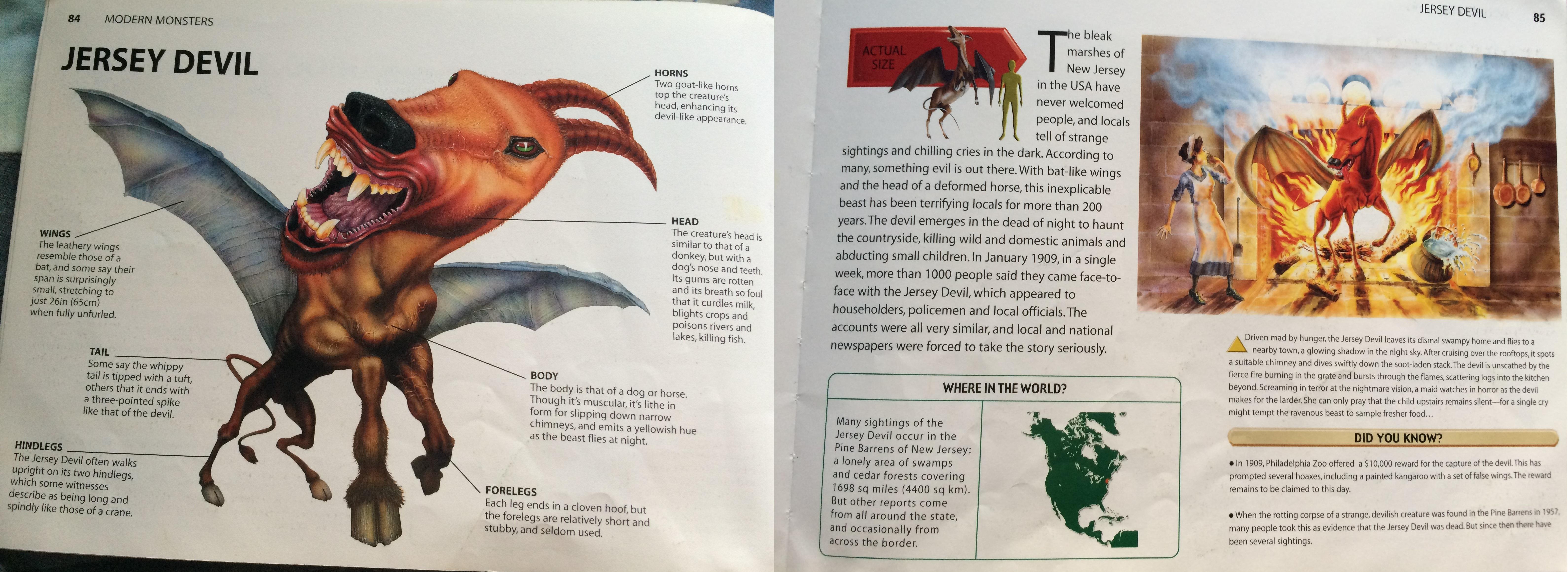 Illustration of The Jersey Devil from Mythical Monsters:The Scariest ...