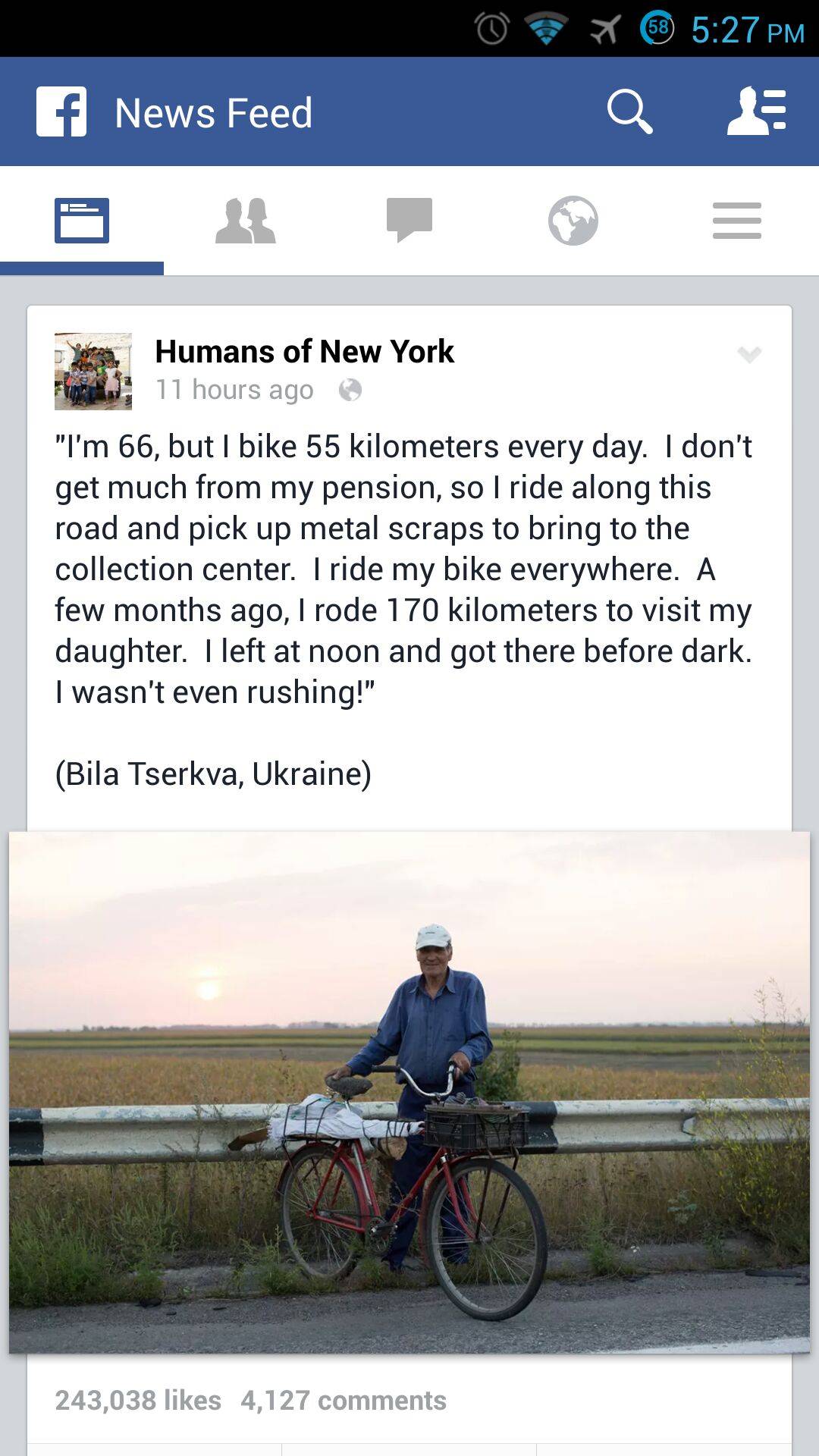 "I'm 66, but I bike 55 kilometers every day..." | Scrolller