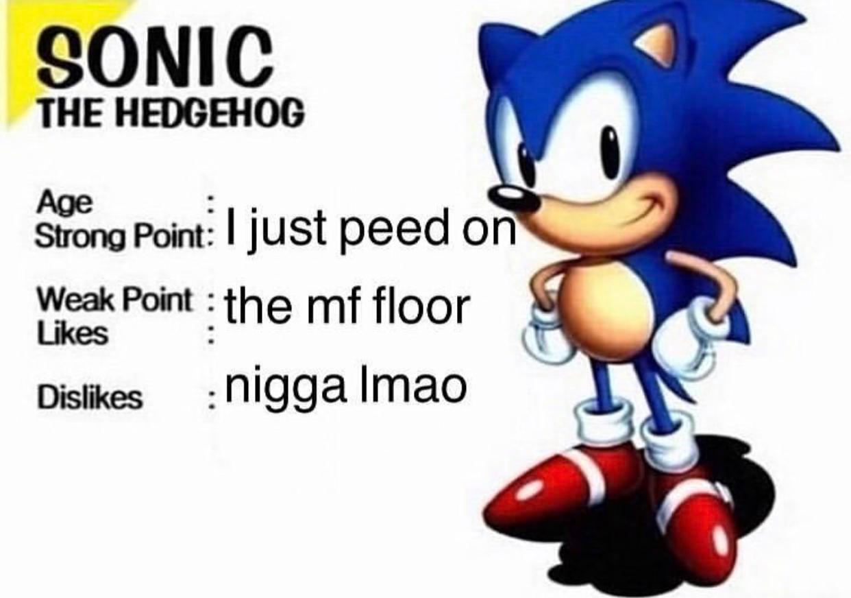im crying sonic would never say this | Scrolller
