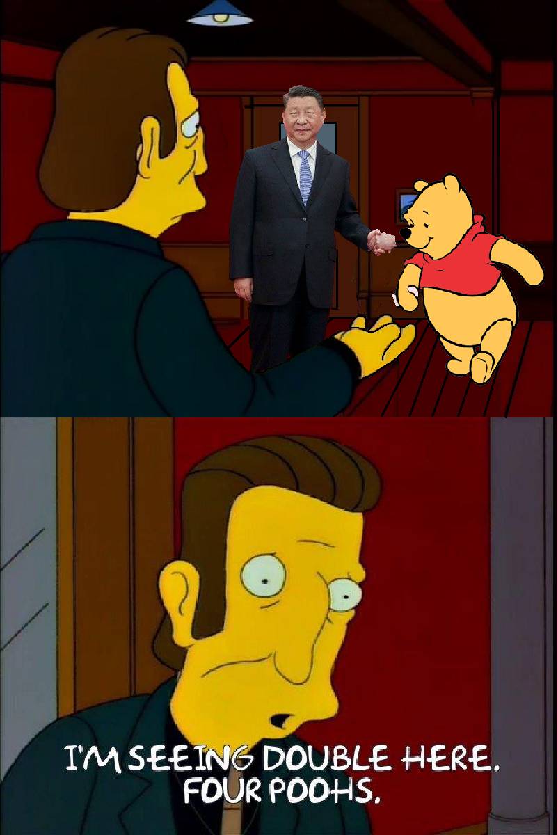 I'm seeing double here. --Four Pooh's. | Scrolller