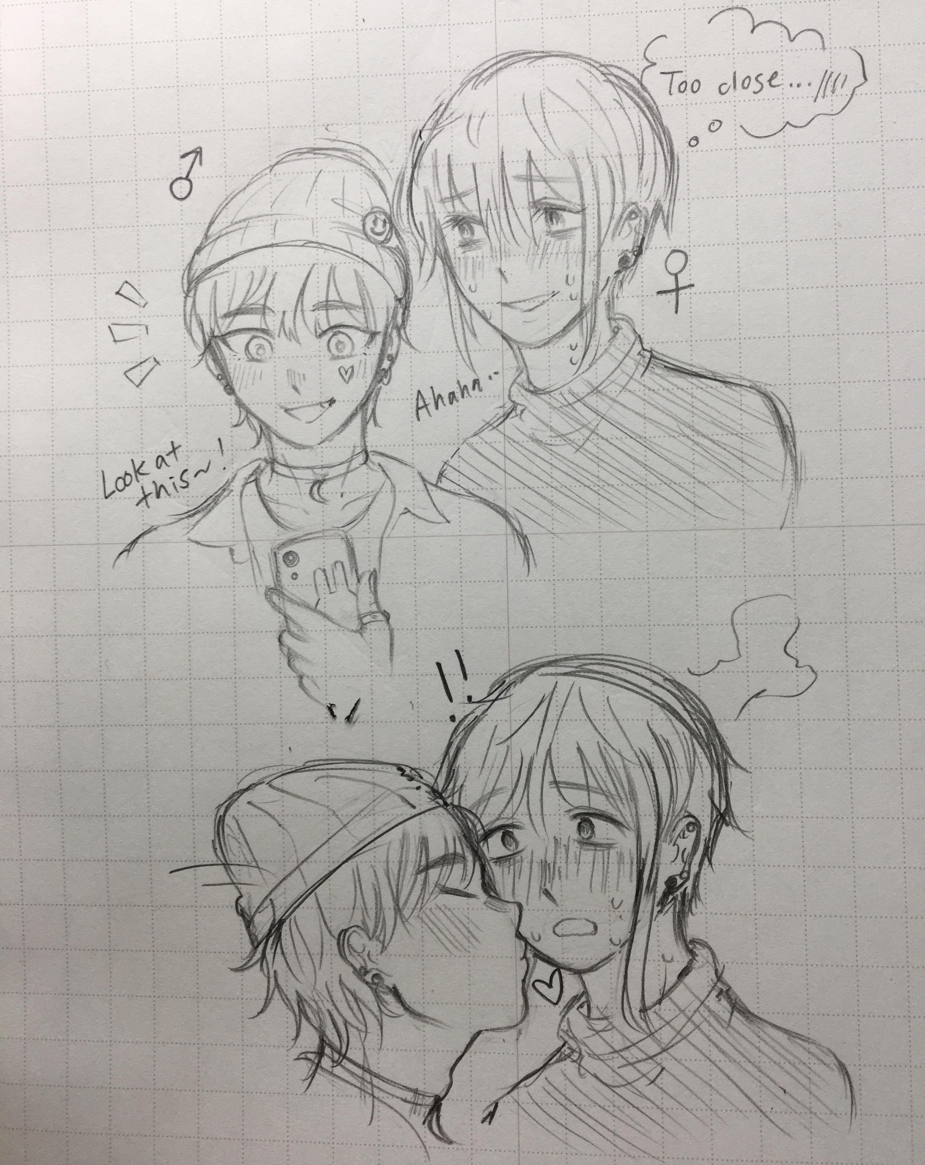 Improvised(?) sketch (self insert) | Scrolller