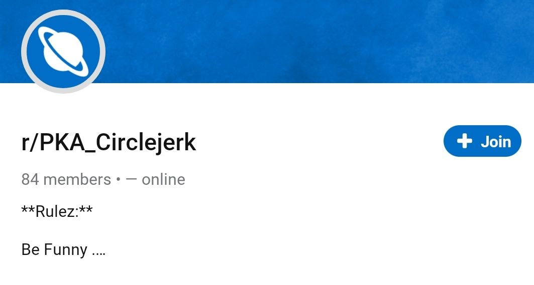 In memory of the PKA Circle jerk, which seems to have died 6 years ago after a grand total of 10 ...