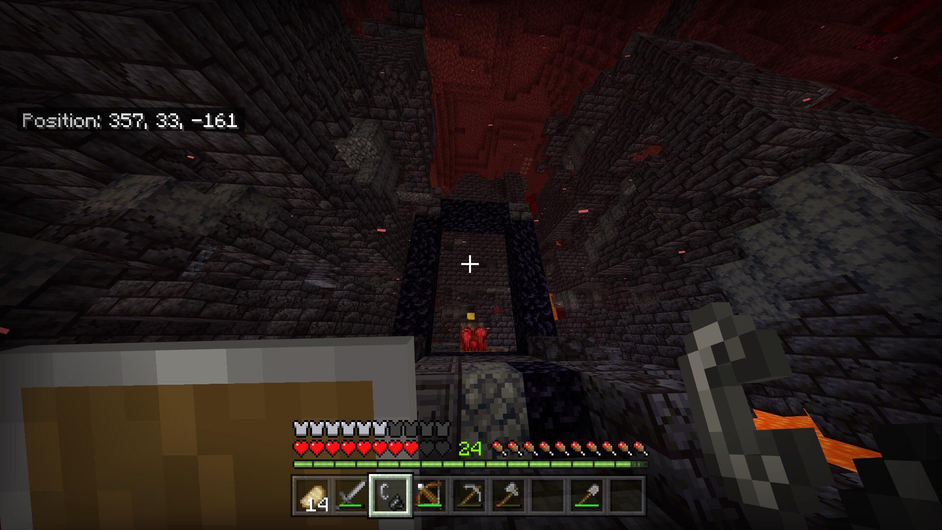 In my first nether only survival I made it to the overworld. | Scrolller