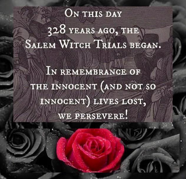 ...In remembrance of the Salem Witch Trials. Started on this day in 1692... 🌙🙏🏻 | Scrolller