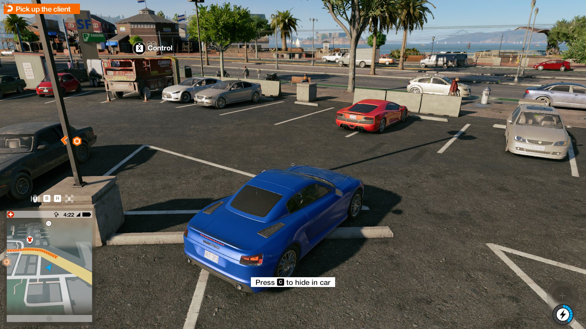 In Watch Dogs 2, performance cars can be seen double parked like this | Scrolller