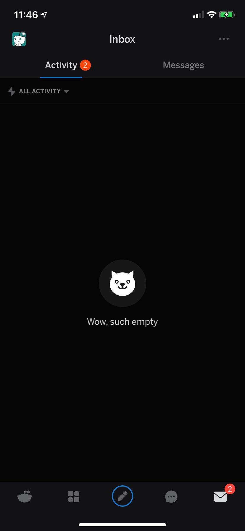 Inbox notification keeps showing up but there’s no new activity. | Scrolller