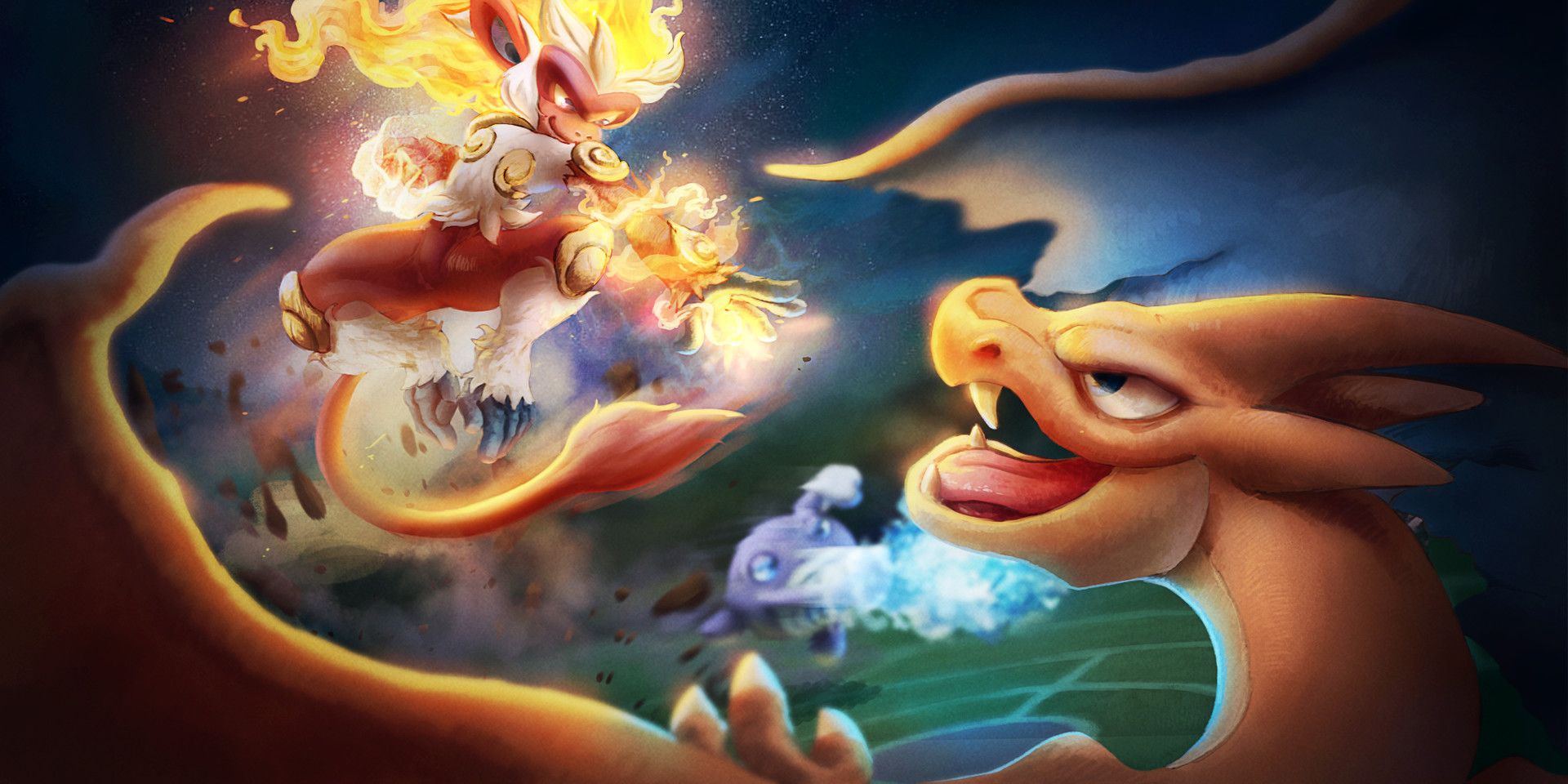 Infernape and Charizard Mega Y by Bao Hoang | Scrolller