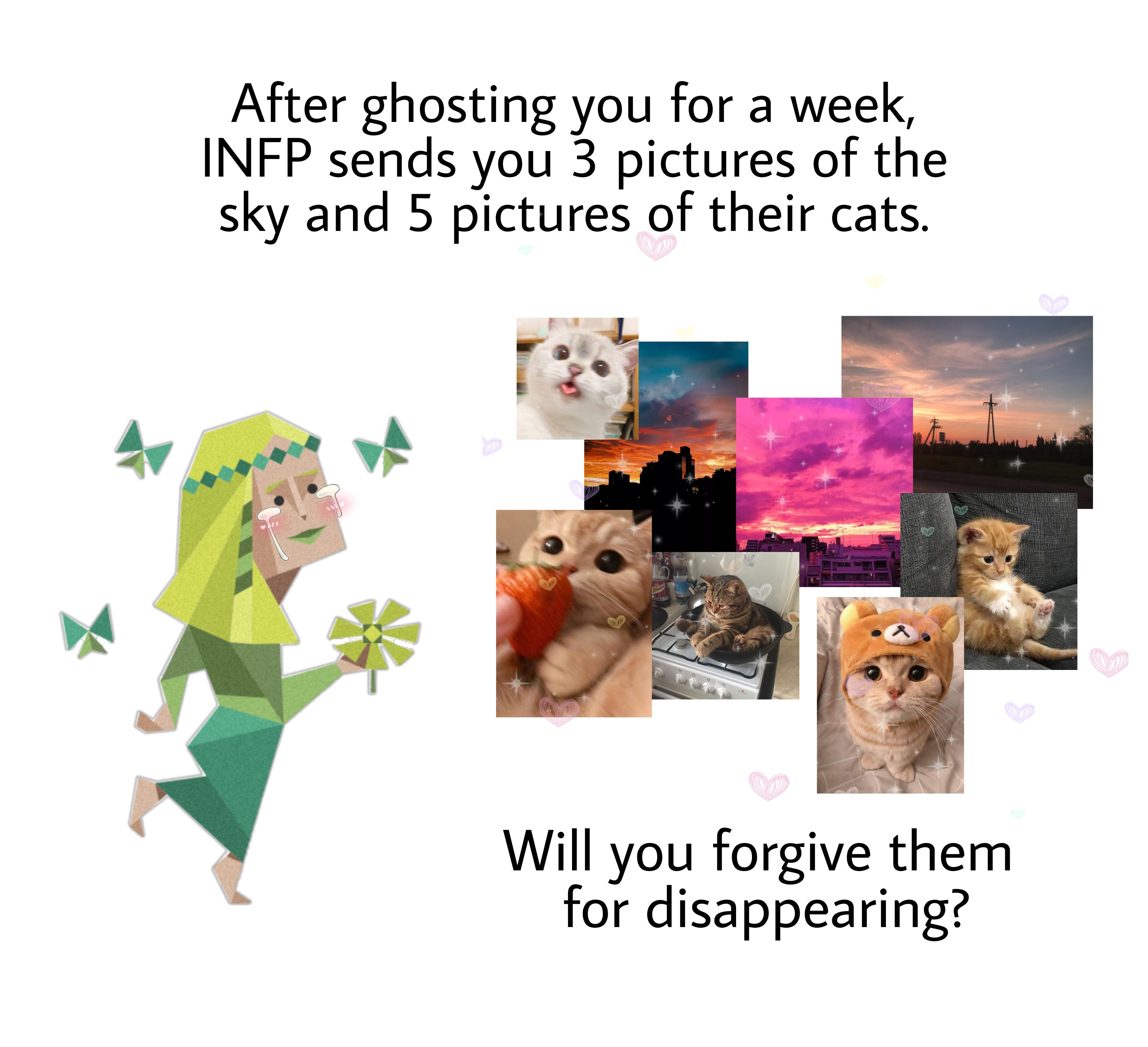 INFP finally send you a message again | Scrolller